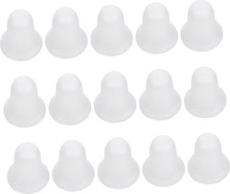 Cabilock 15 St&uuml;ck Schaumstoffgl&ouml;ckchen 9cm Wei&szlig;e Bastelglocken aus Sicherem Schaumstoff f&uuml;r Selbstgemacht Weihnachtsdekoration und Kinderbastelprojekte