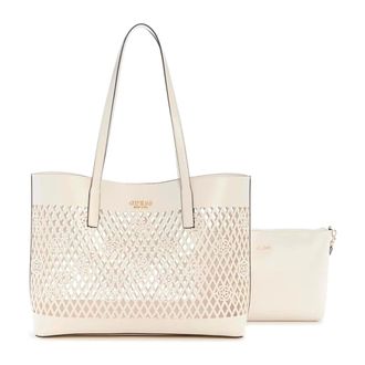 Guess Sac port&eacute; &eacute;paule Camden - Femme - Sacs - Blanc - Taille: ONE Size