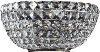 Maytoni Wandleuchte Wandlampe Flurleuchte Schlafzimmerlampe Kristalle Antik b 25,5 cm