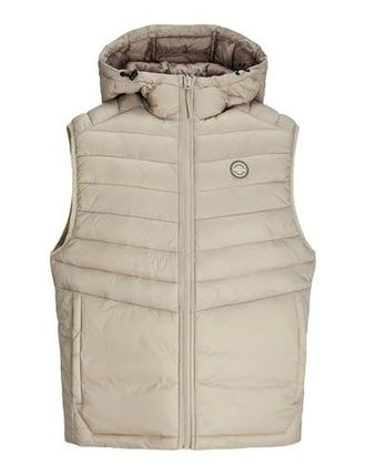 Jack & Jones Jjesprint Gilet à capuche pour homme, Crockery/détail : solide, S