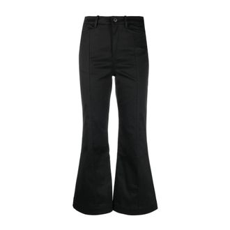 Proenza Schouler High Waist Cropped Hose - - Trousers - Damen - Schwarzk - L