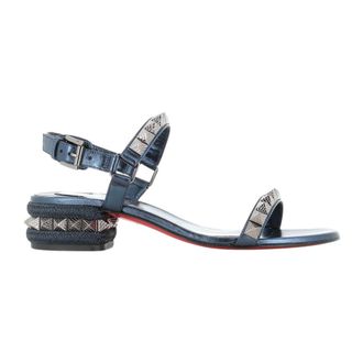 Christian Louboutin Femme, Chaussures, Bleu, Taille: 37 1/2 EU Christian Louboutin Sandales