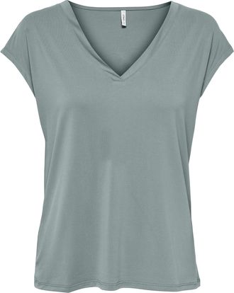 Only Damen Onlfree Life S/S Mod.V-Neck Top JRS Noos, Abyss, X-Large