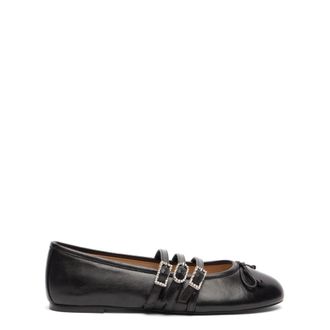 Stuart Weitzman Celeste MJ Ballet - Femme - Chaussures - Noir - Taille: 37 1/2 EU