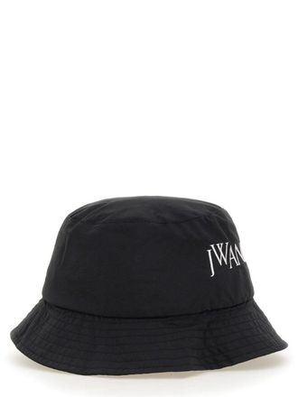 J.W.Anderson AC0347_FA0214999 Nylon Bucket Hat - Black