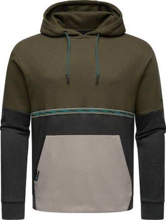 Ragwear Hoodie Blocky Hoody Sportlicher Herren Kapuzenpullover mit Blockstreifen