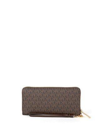 Michael Kors Womens Wallet Brown 89.coated Canvas Bags Polyester