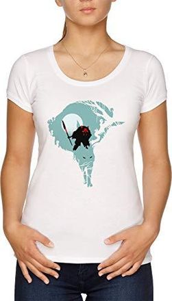 Vendax Forêt Princesse T-Shirt Femme Blanc