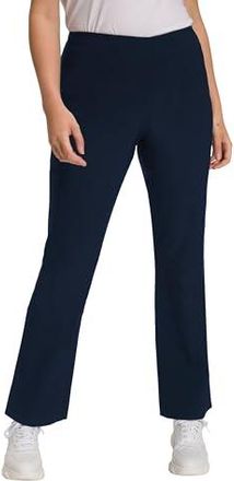 Ulla Popken Pantalon Thermique Bengalin pour Femme, Coupe ajust&eacute;e, Chaud, Taille &eacute;lastique, Pantalon &agrave; Enfiler, Marine, 53W / 32L