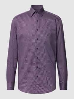Eterna Modern Fit Business-Hemd mit Allover-Muster