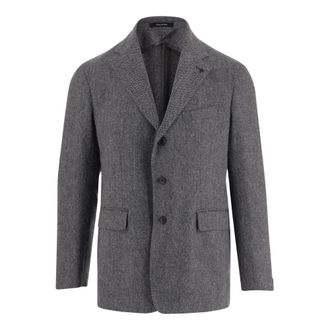 Tagliatore Woll-Kaschmir-Sakko - - Jackets - Herren - Grau - XL