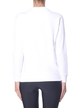 Versace Crew Neck Cotton Sweatshirt - White