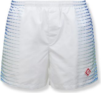 Casablanca Homme, Maillots de bain, Blanc, Taille: 2XL Short de bain imprim&eacute;