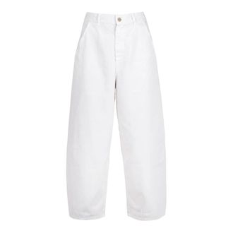 Alysi Femme, Pantalons, Blanc, Taille: W26 Pantalon large
