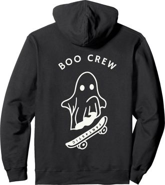F4NT4STIC Halloween Boo Crew Skater Ghost Pullover Hoodie