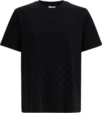 Casablanca crystal monogram T-shirt - Schwarz