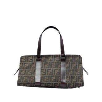 Fendi Sac &agrave; main en toile Pre-owned - Femme - Pre-owned - Brun - Taille: ONE Size