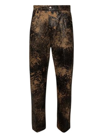Nahmias Hose aus Leder - Schwarz