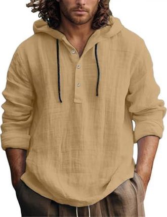 Generic Sweat a Capuche Homme Sweatshirt Hooded Sweats &agrave; Capuche Casual pour Hommes Pullover L&eacute;ger Sweatshirt pour Le Printemps &Eacute;t&eacute; Confortable avec Capuche