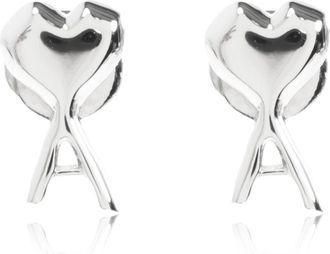 Ami unisex, Accessoires, Gris, Taille: ONE Size De Coeur Hammered Earrings