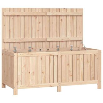 vidaXL Vidaxl - Bo&icirc;te de rangement de jardin 147x68x64 cm Bois massif de pin