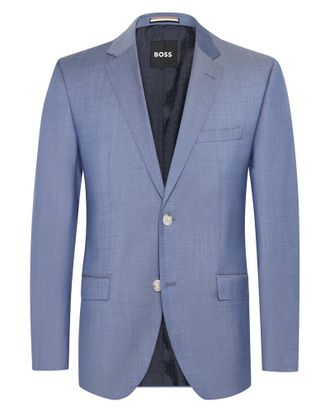 HUGO BOSS Einreiher-Sakko aus Schurwolle mit fallendem Revers in