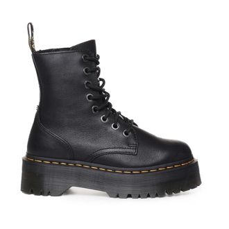 Dr. Martens Femme, Chaussures, Noir, Taille: 40 EU Bottes Plateformes en Cuir