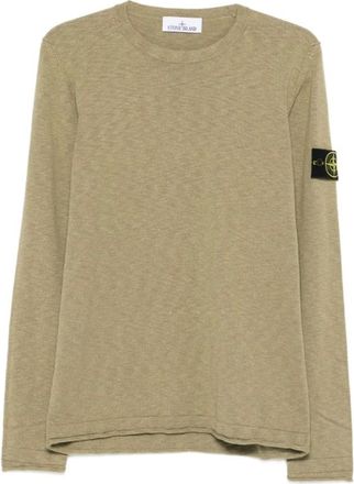 Stone Island Homme, Pulls, Vert, Taille: M Pull en maille gaufr&eacute;e