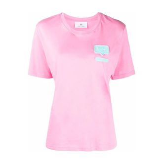 Chiara Ferragni Logo T-Shirt - - Tops - Damen - Rosa - M