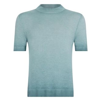 Malo Collared T-shirt - - Knitwear - Herren - Blau - L