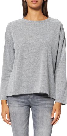 Blue Seven Damen Langarmshirt Feeling Good Sweatshirt, Nebel Orig, 46