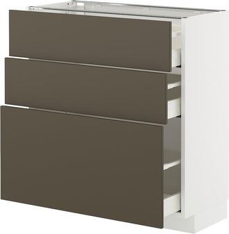 IKEA METOD / MAXIMERA Unterschrank mit 3 Schubladen