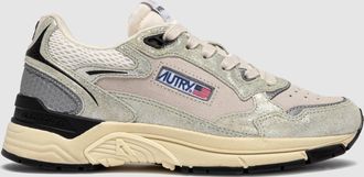Autry Baskets Hyperway Low Lamsue Mesh Silver White