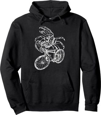 Seembo Crab Cycling Bicycle Biker Lustiges Radfahrrad Pullover Hoodie