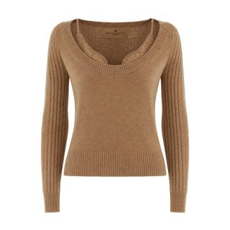 Ermanno Scervino Pullover - - Knitwear - Damen - Braun - S