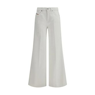 Diesel Femme, Pantalons, Blanc, Taille: W29 Flared Cotton Jeans