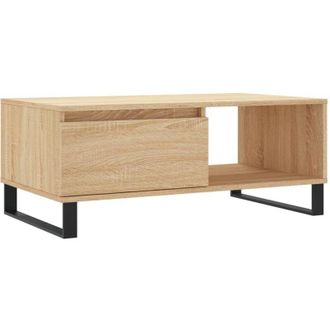 vidaXL Vidaxl - Couchtisch Sonoma-Eiche 90x50x36,5 cm Holzwerkstoff