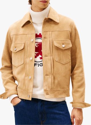 Tommy Hilfiger Blouson col classique en cuir
