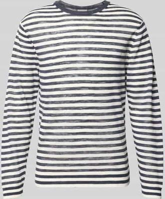 Closed Longsleeve aus Leinen-Mix