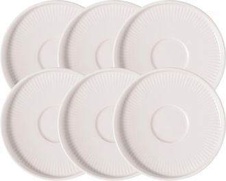 Villeroy & Boch Afina Kaffeeuntertasse wei&szlig; 14cm Set6