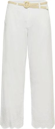 Cream Femme, Pantalons, Blanc, Taille: 38 FR L32 Wide Pantalons