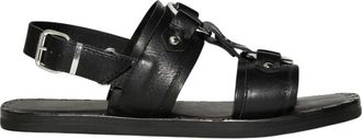 Dsquared2 Femme, Chaussures, Noir, Taille: 40 1/2 EU Flat Sandales