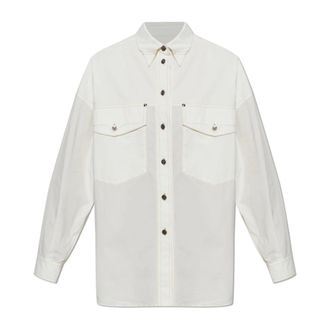 Versace Femme, Blouses et Chemises, Blanc, Taille: 40 FR Chemise ample