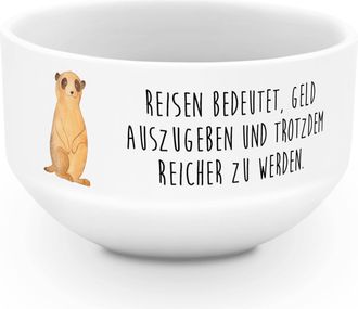 Mr. & Mrs. Panda dessertschale Erdm&auml;nnchen - Geschenk, Reisen, salatsch&auml;lchen, Spruch, Afrika, Roadtrip, Sch&uuml;ssel, porzellansch&uuml;ssel, sch&auml;lchen, Traveling, Obstschale,