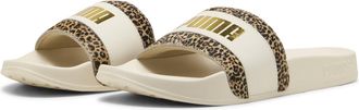 Puma Damen Leadcat 2.0 Animal Flair Slide Sandal, Alpine Snow Gold, 37 EU, Alpine Snow PUMA gold, 37 EU
