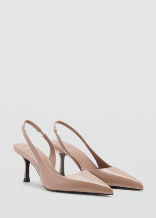 Mango Lackleder-Pumps nude - Damen - 38 - MANGO