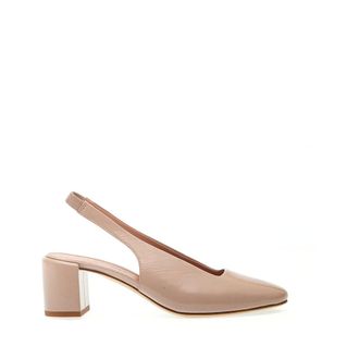 Halmanera Femme, Chaussures, Rose, Taille: 37 1/2 EU Escarpins Rose &agrave; Bride Arri&egrave;re en Vernis