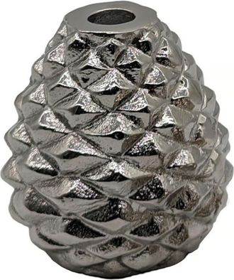 LAMBERT Kerzenleuchter Pine Tannenzapfen Silber (12cm)