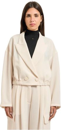 A|X Armani Exchange Femme, Vestes, Beige, Taille: 40 FR Veste en similicuir