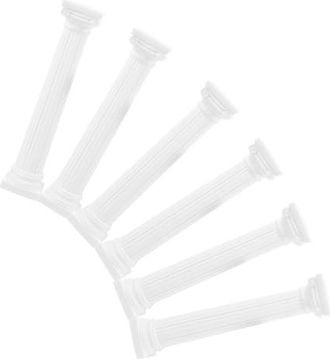 Milisten 6 Pi&egrave;ces Statue De Colonne Romain Mini Colonne Romaine &agrave; Monter Soi-m&ecirc;me D&eacute;coration Artisanale pour Maison Accessoire Photo pour Table Basse